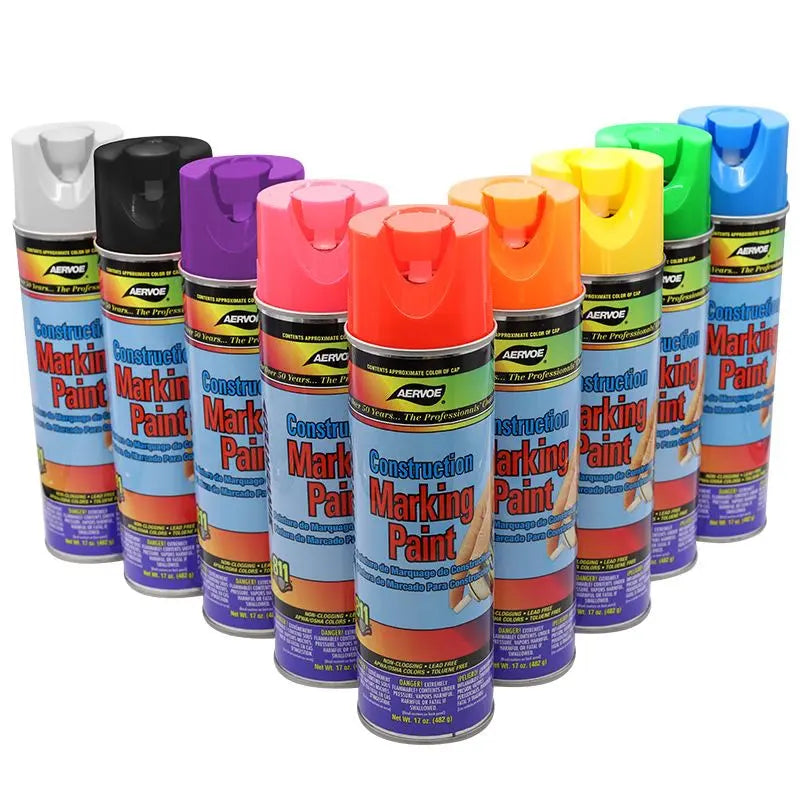 Aervoe Construction Marking Paint | 20 oz, Fast-Drying – Absolute Accuracy
