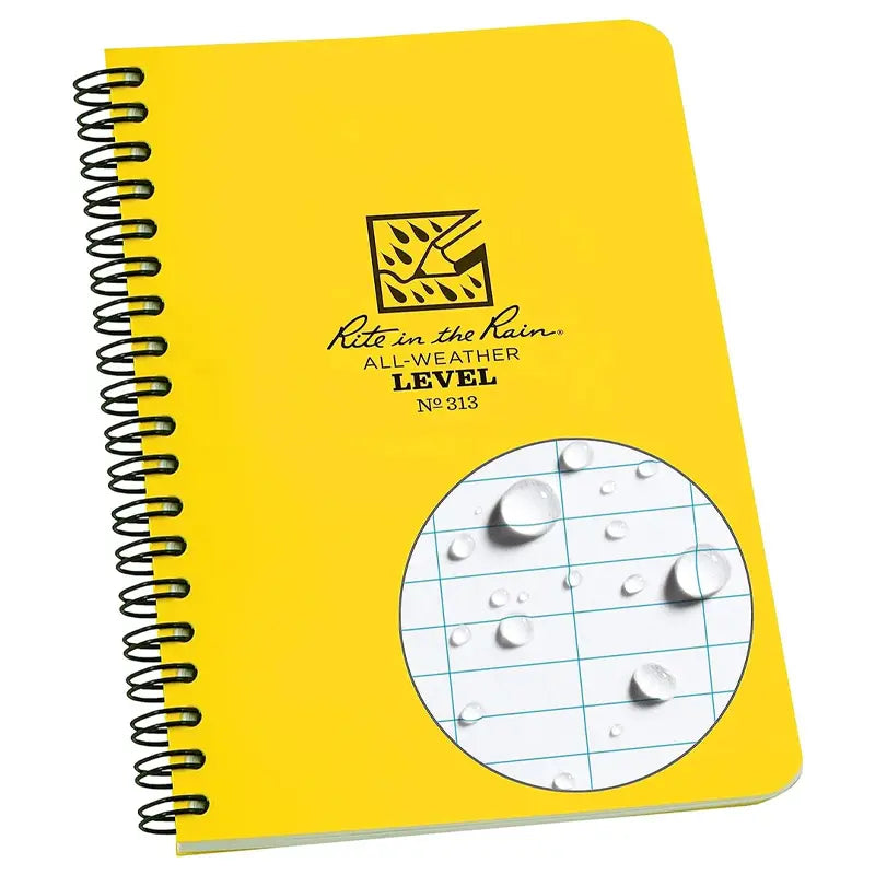 Rite in The Rain - 313 Spiral Level Notebook - 6 Pack - Absolute Accuracy
